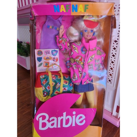 Barbie | Toys | Barbie Naf Naf Travel Doll With Stickers Mattel 993 No ...